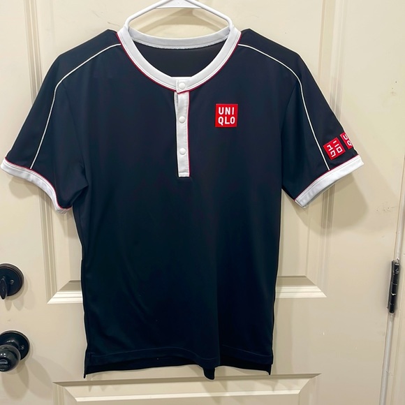 Uniqlo | Shirts | Rare Uniqlo Roger Federer 29 Us Open Tennis Top Black ...